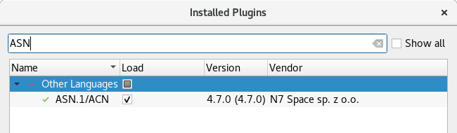 asn1scc.IDE | Qt Creator plugin for asn1scc - ASN.1/ACN compiler for ...